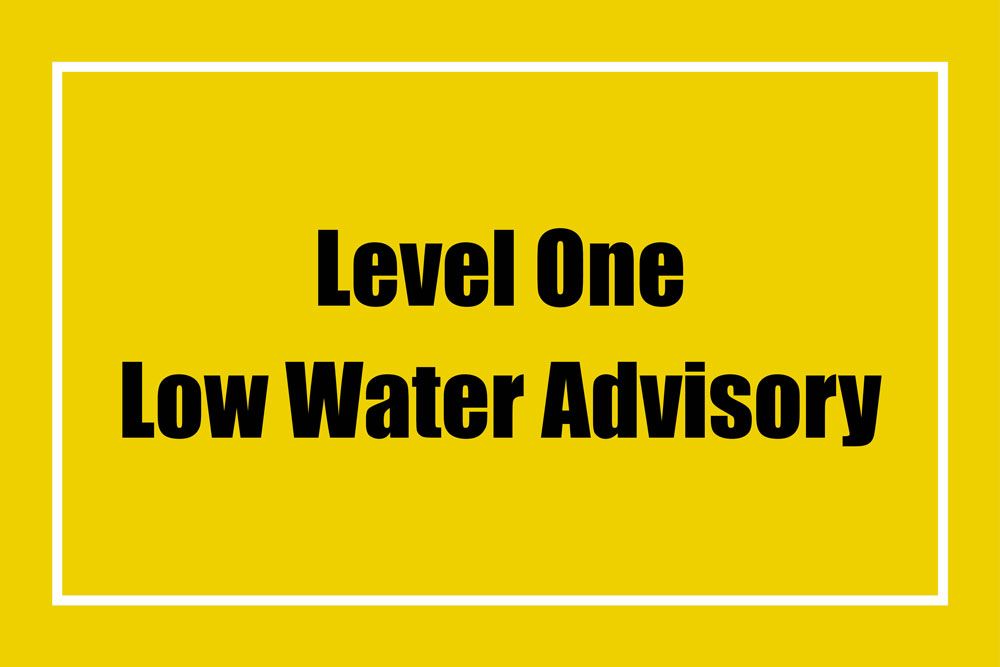 Low Water Advisory