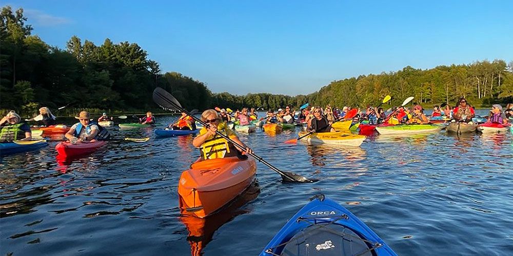 More than 100 women attended the event celebrating new kayak launch.