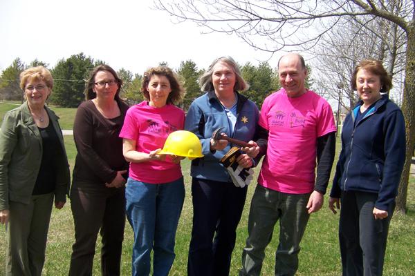 Employees support house build